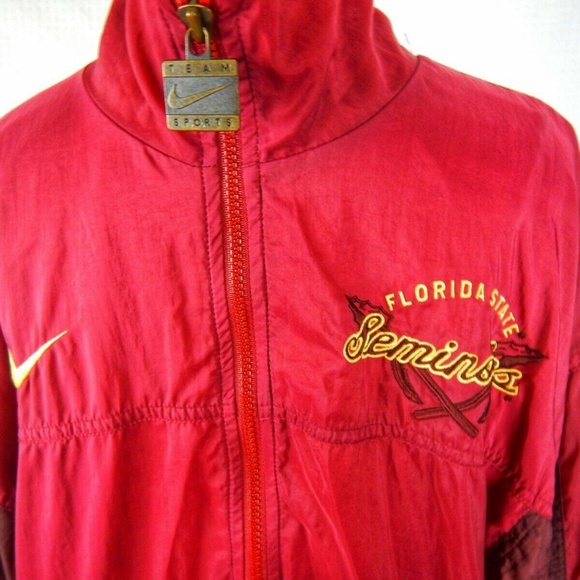Nike | Jackets & Coats | Nike Fsu Seminoles Vintage Wind Breaker Jacket ...